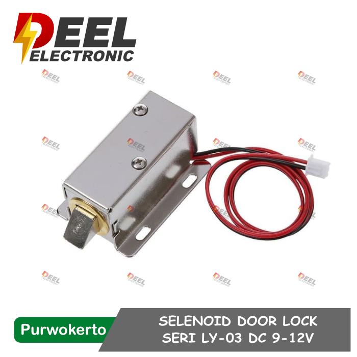Jual SELENOID DOOR LOCK 9-12V DC DOOR LOCK FOR HOME AUTIMATION CONTROL ...