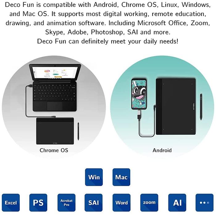 Jual Xp Pen Deco Fun Xs 4.8 X 3 Inch Support Android Pentab Murah Di ...