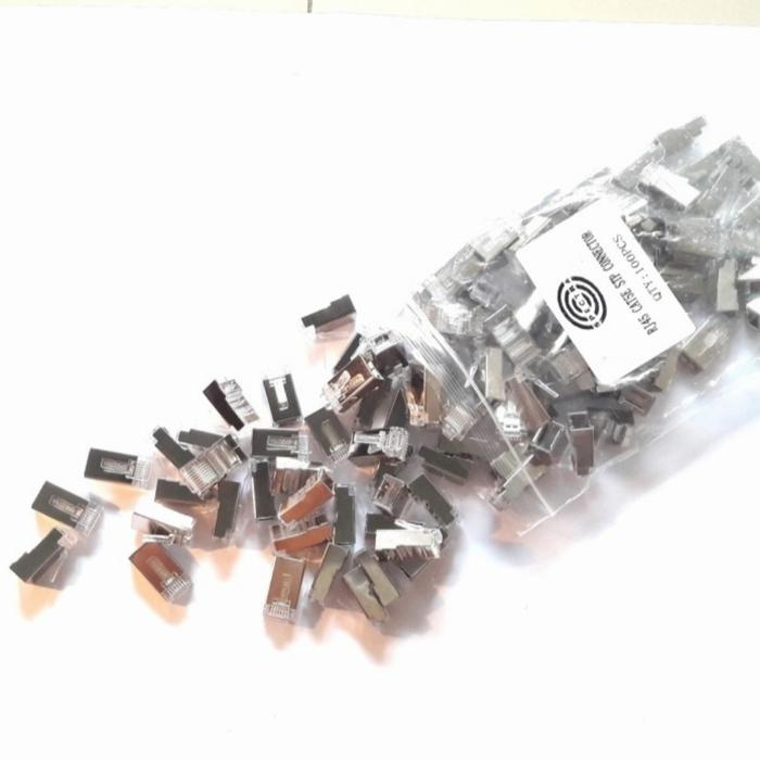 Jual konektor rj45 FTP cat 5e cat 6 spectra | connector rj45 stp cat5e ...