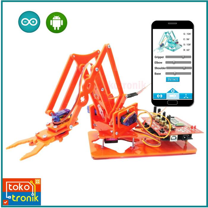 Promo Arduino Uno Robot Arm Kit - Robot Lengan Arduino - Kab. Bantul ...