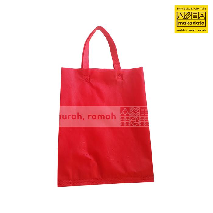 Jual GOODIE BAG | TAS SPUNBOND WARNA MERAH POLOS 40 X 30 MURAH - Kota ...