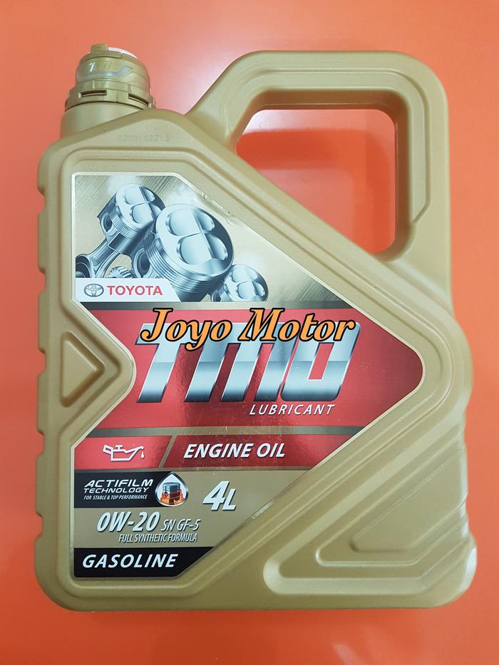 Jual OLI MESIN BENSIN TMO TOYOTA MOTOR OIL 0W-20 KEMASAN 4 LITER - Kota ...