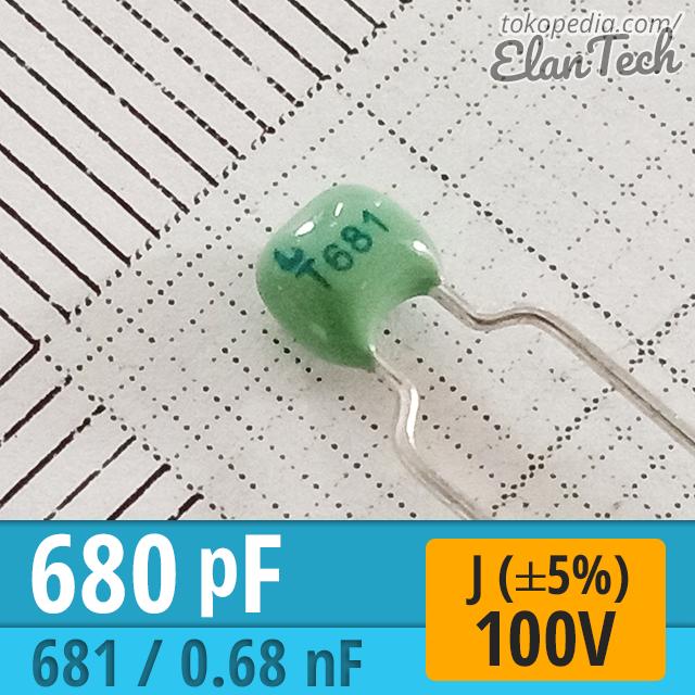 Jual 680pF / 681 MLCC Torch Ceramic Capacitor 680 pF Kapasitor ElanTech ...