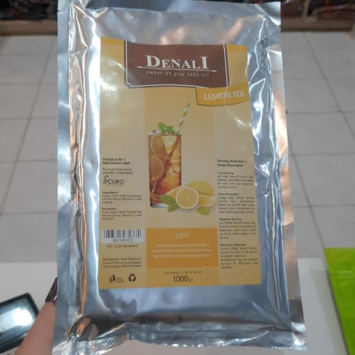 Jual POWDER BUBUK DENALI PERASA MINUMAN RASA LEMON LYCHEE PEACH TEA ...