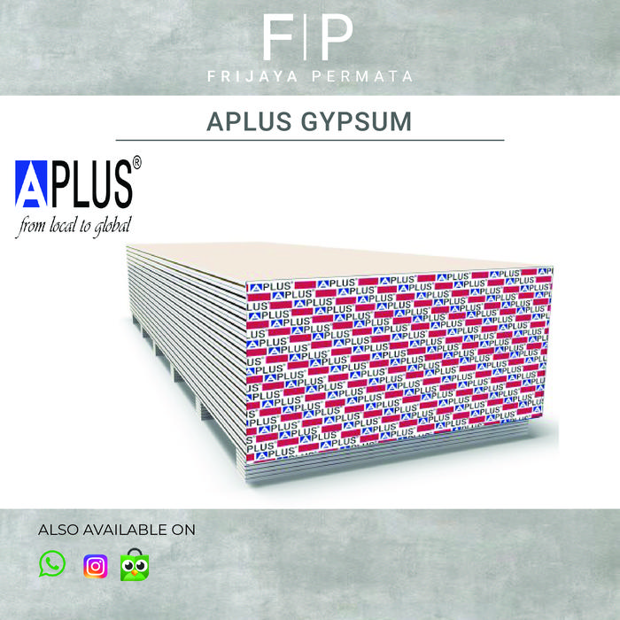Jual APLUS GYPSUM GYPSUMBOARD 9mm - Jakarta Utara - Frijaya | Tokopedia
