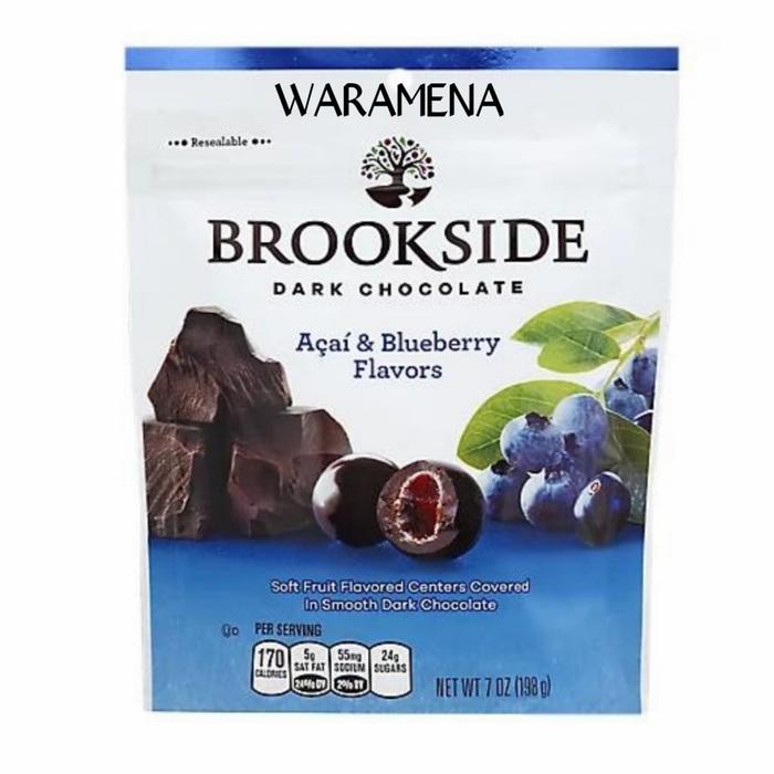 Jual BROOKSIDE DARK CHOCOLATE ACAI & BLUEBERRY 198gr -COKLAT RASA ...