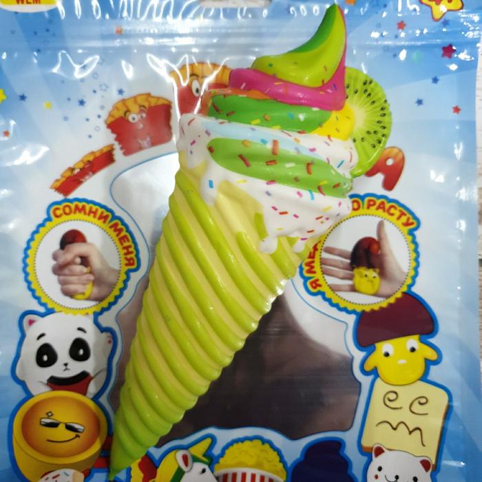 Jual Squishy Licensed Jumbo Ice Cream Cone Rainbow Tutti Fruity By Hkw ...
