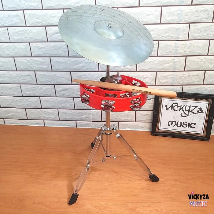 Jual Stand Simbal Markis Simbal 14 inch+ kecrek + stand jagrak kaki ...