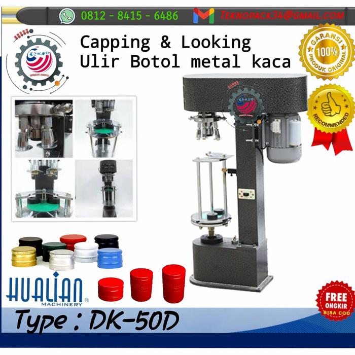 Jual Mesin Tutup Botol Metal Kaca Capping DK-50D - Jakarta Barat ...