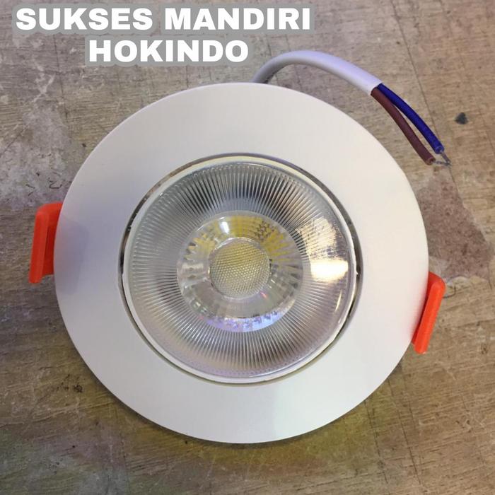 Jual Lampu LED Downlight COB 5 Watt 220V LED Ceiling Light 5W AC PVC DL ...