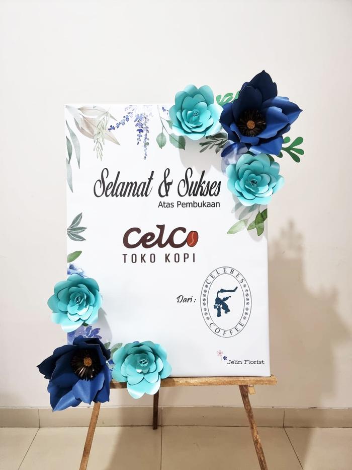 Jual Bunga Papan Kekinian papan bunga kertas karangan bunga - Kab ...