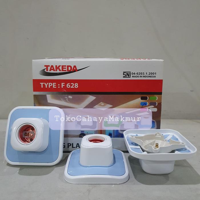 Jual Fitting/Fiting/Rumah Lampu Plafon E27 Segi 4 Takeda / Fitting ...