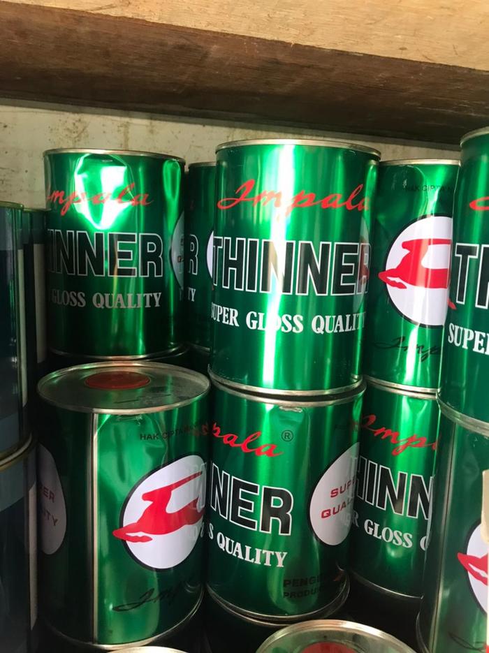 Jual thinner impala pengencer cat tinner tiner kaleng minyak 1 kg ...