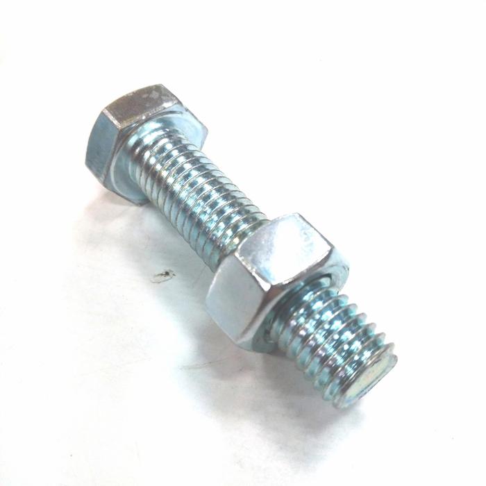 Jual Baut Mur Putih M12x50 BMP M12 x 50 Baut Mur Besi Galvanis Set - Jakarta Barat - SLFastindo ...