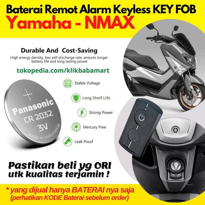 Jual BATERAI REMOT MOTOR YAMAHA NMAX BATTERY REMOTE ALARM KUNCI ...