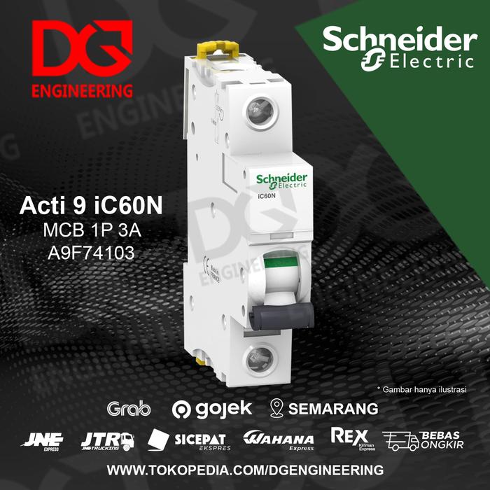 Jual Schneider MCB iC60N 6 kA 1P 3A A9F74103 - Kota Semarang - DG ...