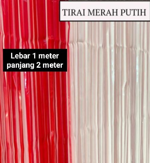 Jual Tirai rumbai Merah putih background thema acara 17 Agustus ...