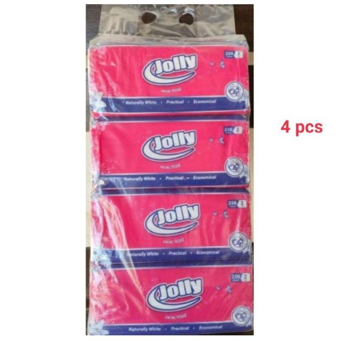 Jual Jolly by Paseo Soft Pack Tissue Facial 250sheet [4 pcs] - Kota ...