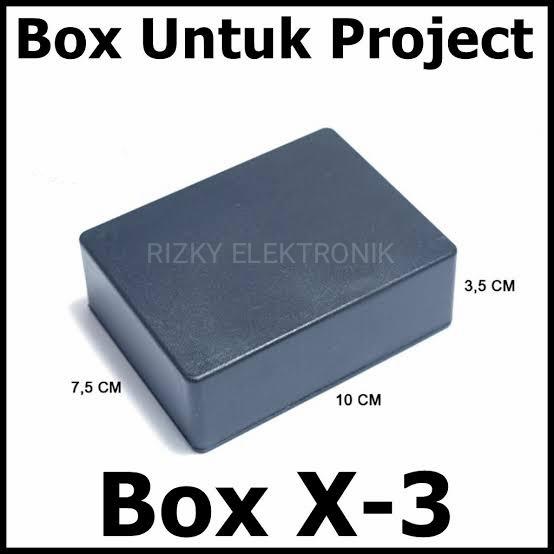 Jual Box Kotak X3 Hitam Casing Plastik DIY Modul 10x7,5x3,5cm - Kab ...