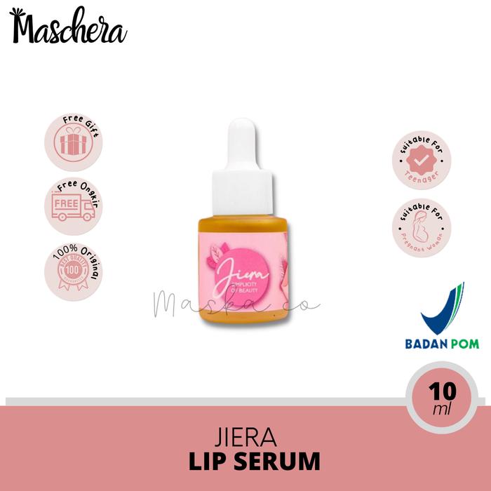 Jual [READY] JIERA LIP SERUM NATURAL Pelembab Pencerah Pemerah Bibir ...