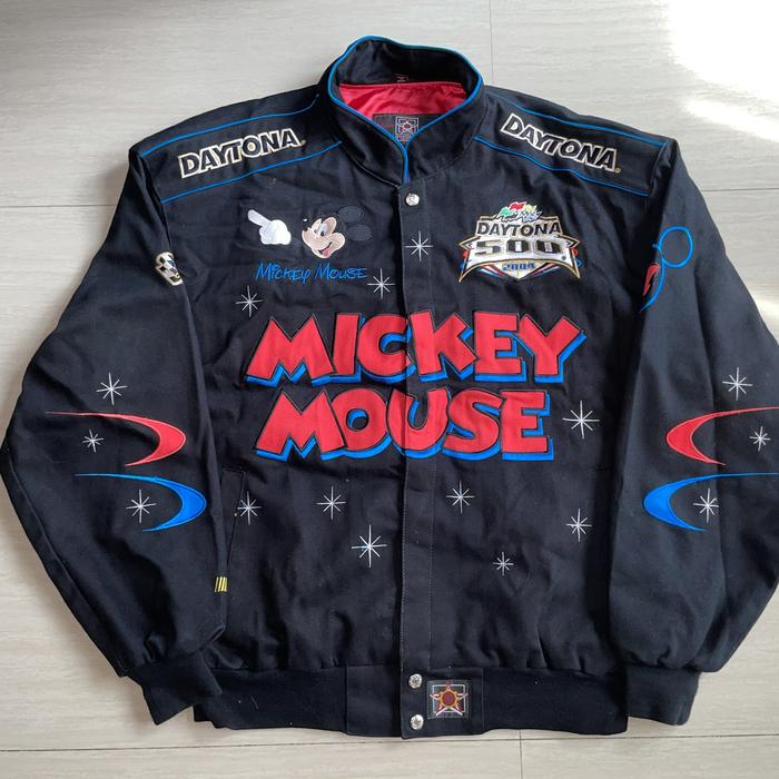 JH Design Mickey Mouse Daytona 500 2004 Racing Jacket Medium Domno ...