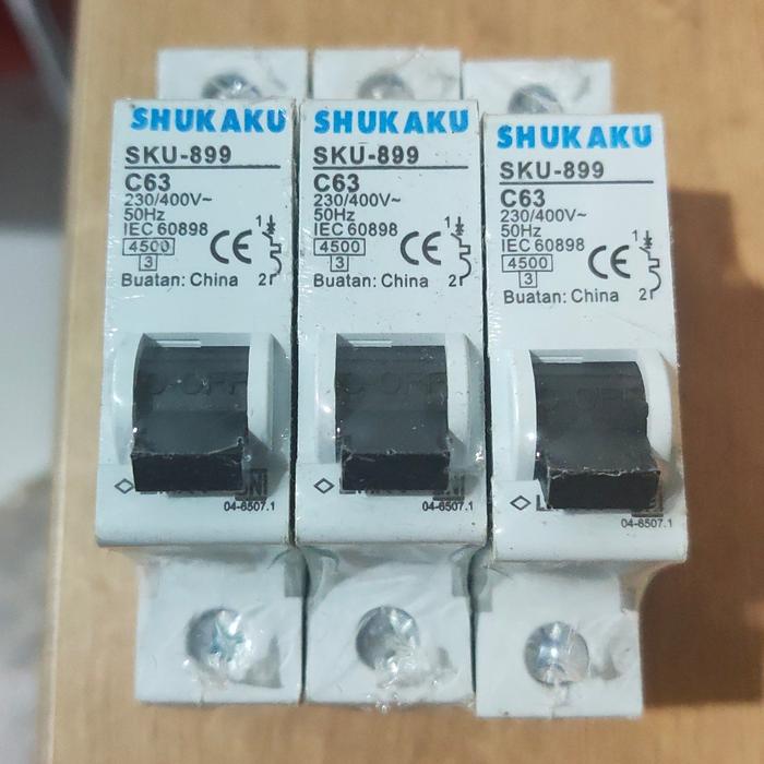 Jual mcb shukaku C63A baru ori stok 20pcs - Kota Palembang - Tiga ...