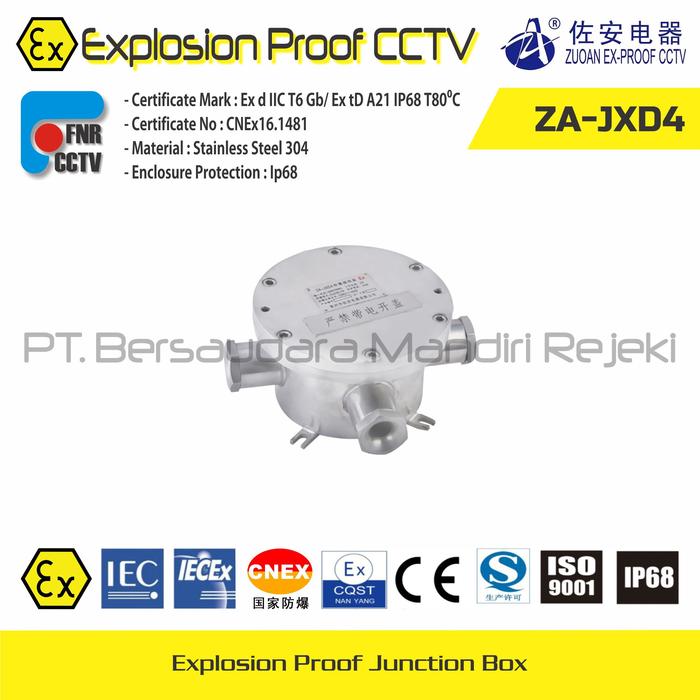 Jual Explosion Proof Junction Box for CCTV Camera ZA-JXD4 - Kota ...