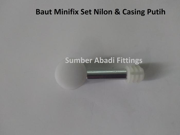 Jual Baut Minifix Knock Down 4Cm Set Nilon Tutup Casing Baut Lemari ...