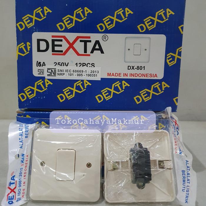 Jual Saklar Engkel/Saklar Seri/Stop Kontak Arde Tanam IB ON OFF Dexta ...
