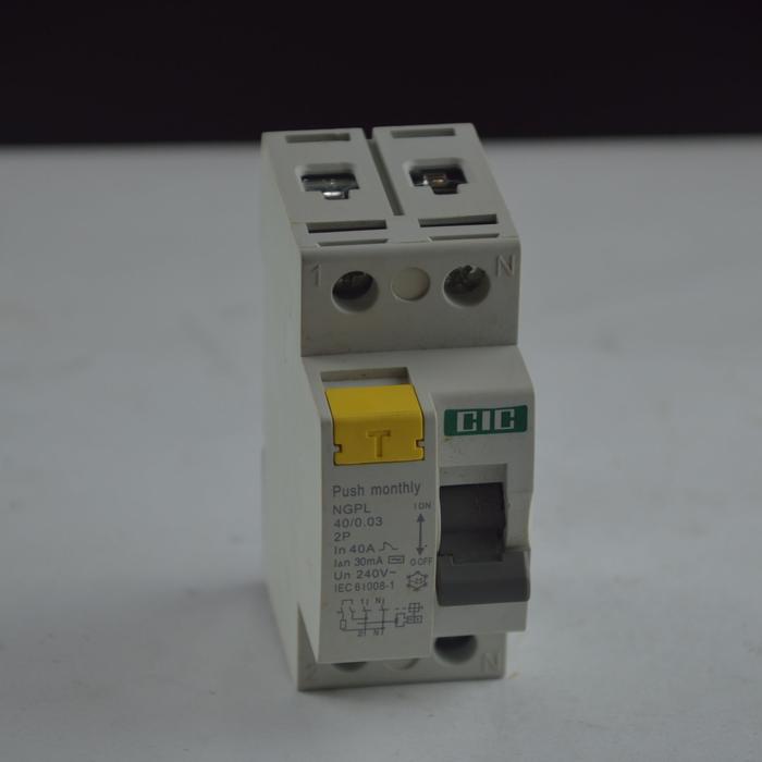 Jual RCCB NYLON 2P 40A 30MA, 100MA, 300MA 230VAC CIC - 2P 40A 300MA ...