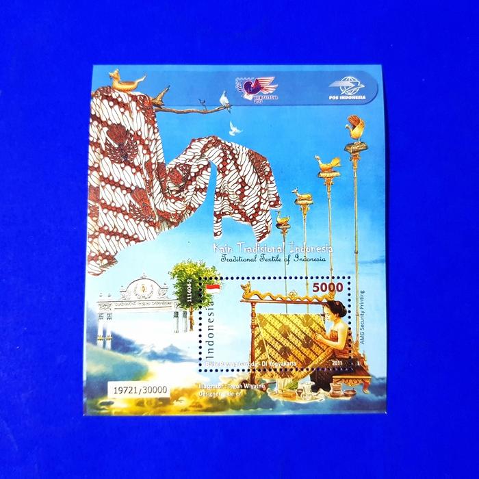 Jual Perangko/Prangko INDONESIA. SS Kain Tradisional ~ Batik Parang ...