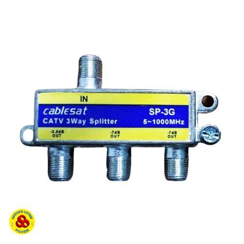 Jual Spliter Antenna TV 3 Way Out / Connector Cabang Antena TV 3Way ...
