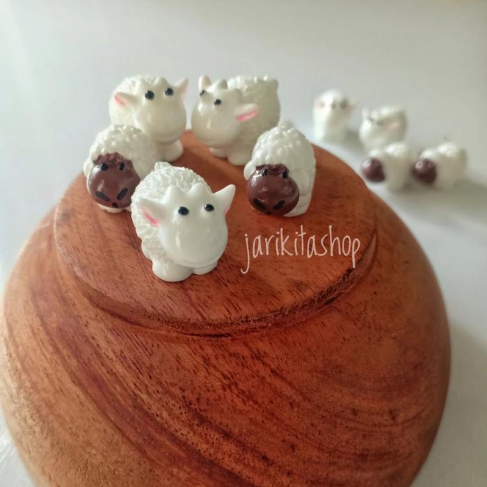 Jual ORNAMEN PAJANGAN MINIATUR DOMBA MINI DEKORASI TERRARIUM BONSAI ...