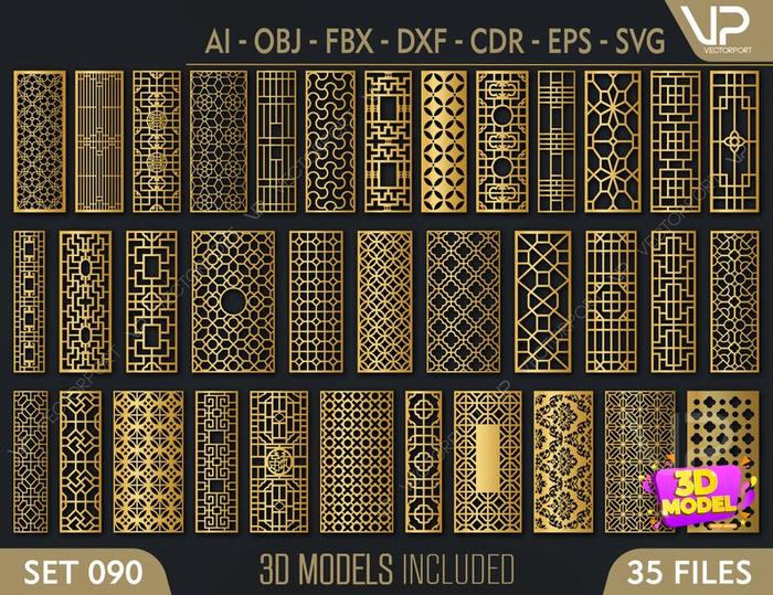 Jual 35 Pattern 3D models and vector files for CNC - Kota Makassar ...