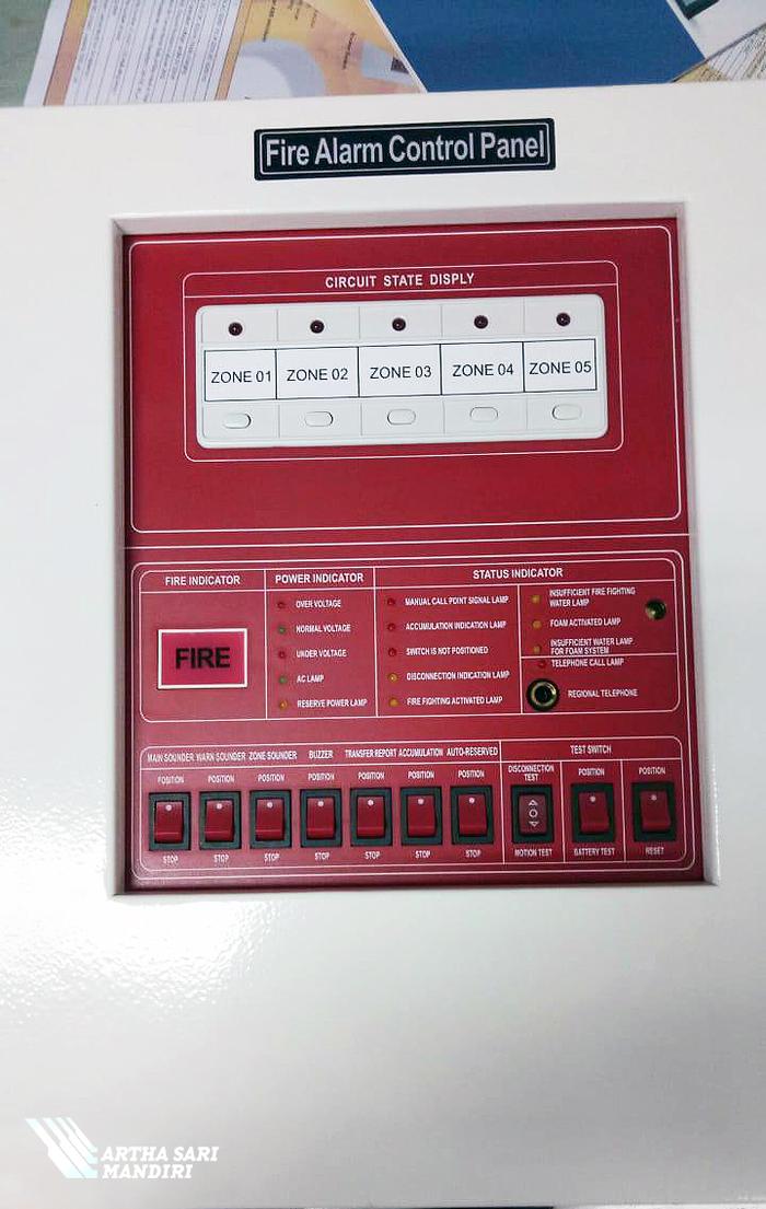 Jual Master Control Fire Alarm/MCFA/Panel Alarm Conventional ZEKI 5 ...