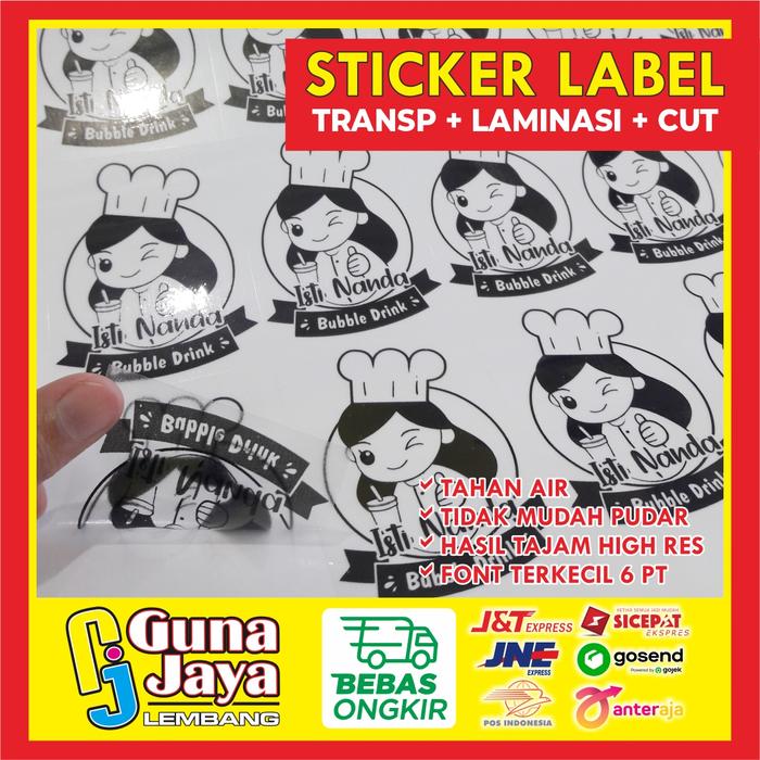 Jual STICKER LABEL VYNIL STICKER PLASTIK - PUTIH/TRANSPARAN ...