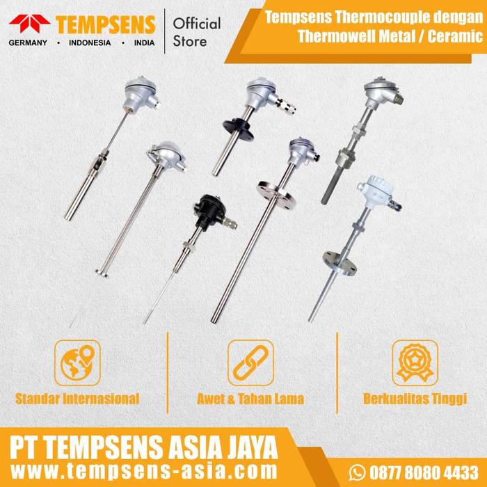 Jual Tempsens Thermocouple dengan Thermowell Metal / Ceramic - Jakarta ...