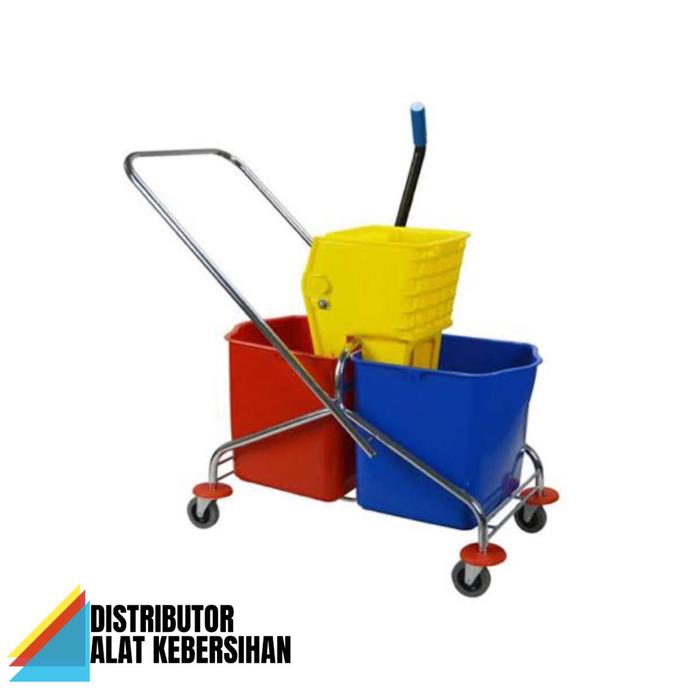 Jual DOUBLE BUCKET TROLLEY / ALAT PEL DORONG / PEMERAS PEL - Jakarta ...