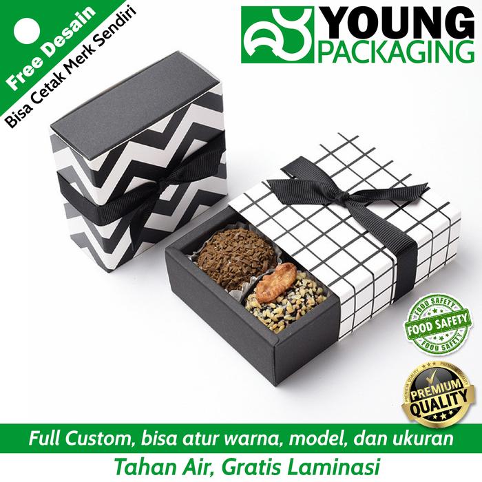 Jual Sliding box kemasan custom bahan art paper laminasi food grade ...
