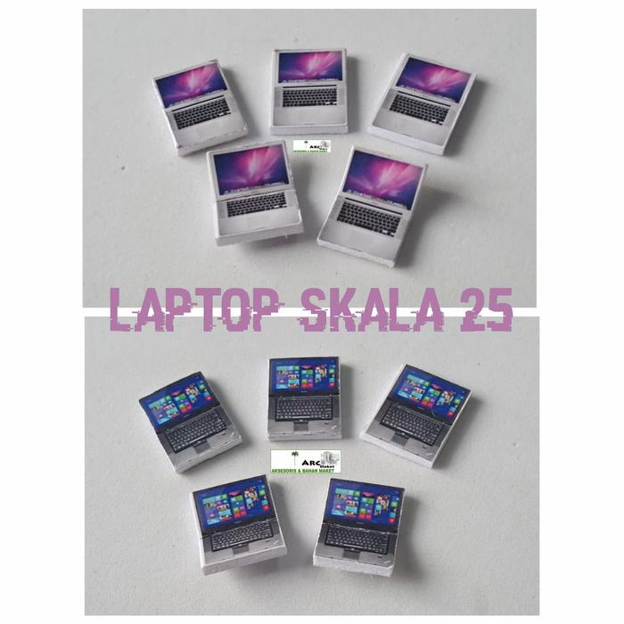 Jual Miniatur Maket Laptop 1:25 untuk Desain Interior / Arsitektur ...