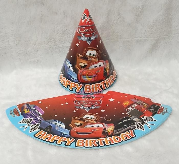 Jual Topi Kerucut Karakter| AVENGERS | CARS | SPIDERMAN | THOMAS ...