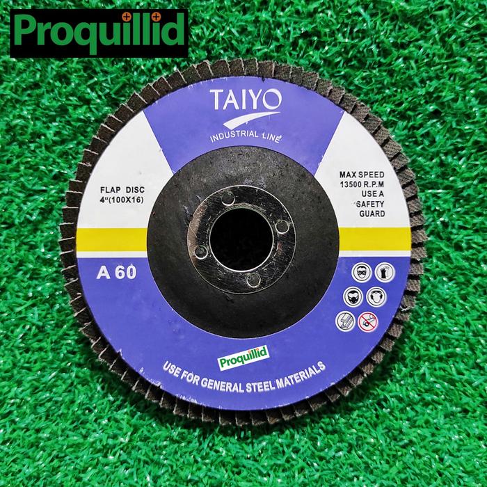 Jual MATA GERINDA TAIYO AMPLAS SUSUN FLAP DISC 4 INCH GRIT A60 A 60 ...