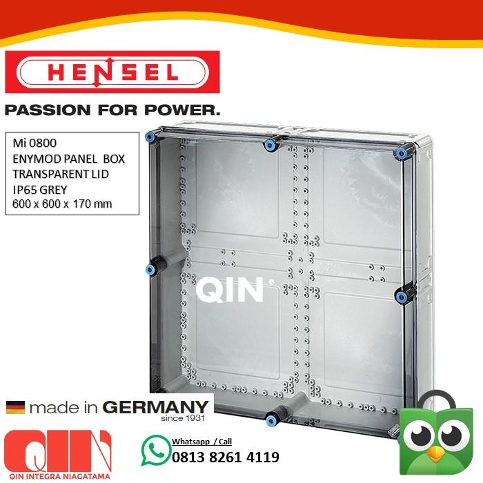 Jual PANEL BOX DISTRIBUSI HENSEL POLYCARBONATE 600x600x170mm IP65 Mi ...