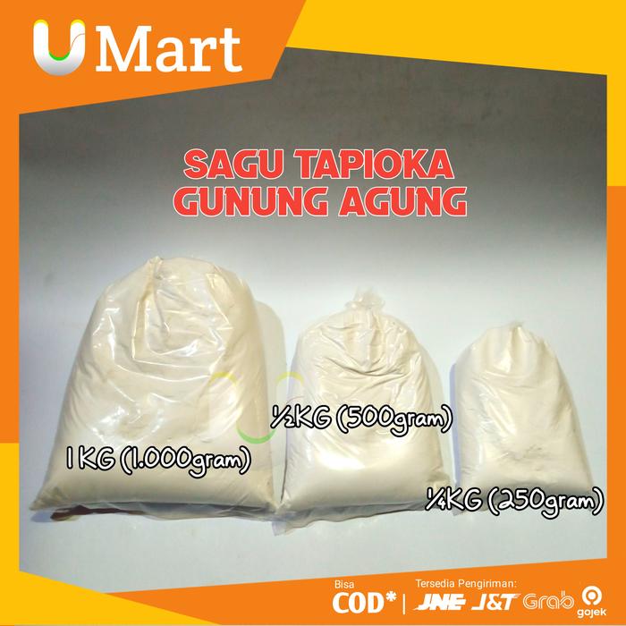 Jual U Mart - Tepung Kanji Tapioka Sagu Cap Gunung Agung 1Kg Kiloan ...