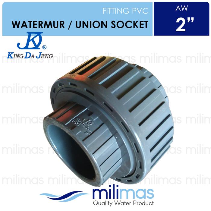 Jual KDJ - Watermur Sok - Union Socket AW Uk.2" - Water Mur PVC - Kota ...