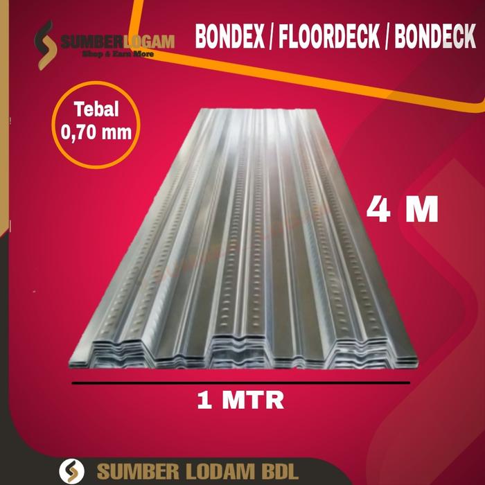 Jual BONDEX TEBAL 0,70 MM LEBAR 1 METER BONDEX/FLOORDECK/BONDECK - 4 ...