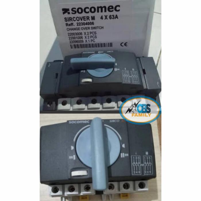 Jual Socomec SIRCOVER M1 Manual COS 4 Pole 40 Ampere / Change Over Switch - Jakarta Pusat - CBS ...