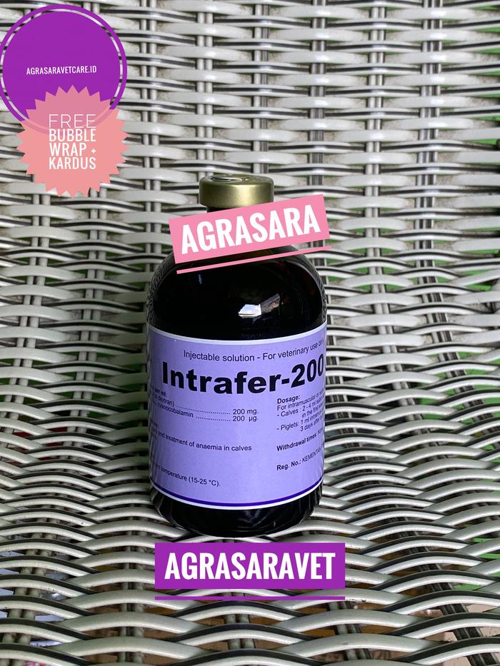 Jual INTRAFER 200 B12 100 ml (Fe/ zat besi, B12/ Cyanocobalamin) obat ...