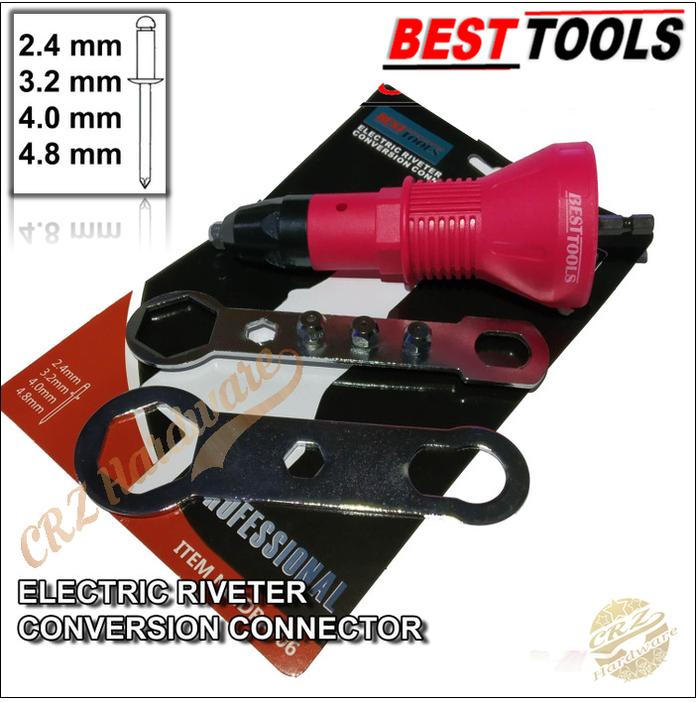 Jual Electric Rivet Gun Adapter Alat Adaptor Paku Ripet Pakai Bor - Kab ...