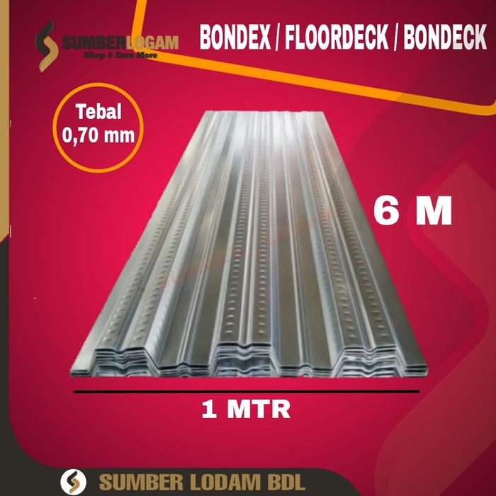 Jual BONDEX TEBAL 0,70 MM LEBAR 1 METER BONDEX/FLOORDECK/BONDECK - 3 ...
